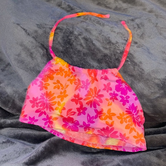 Limited Too | Swim | Girls Vintage Floral Pink And Orange Bathing Suit ...
